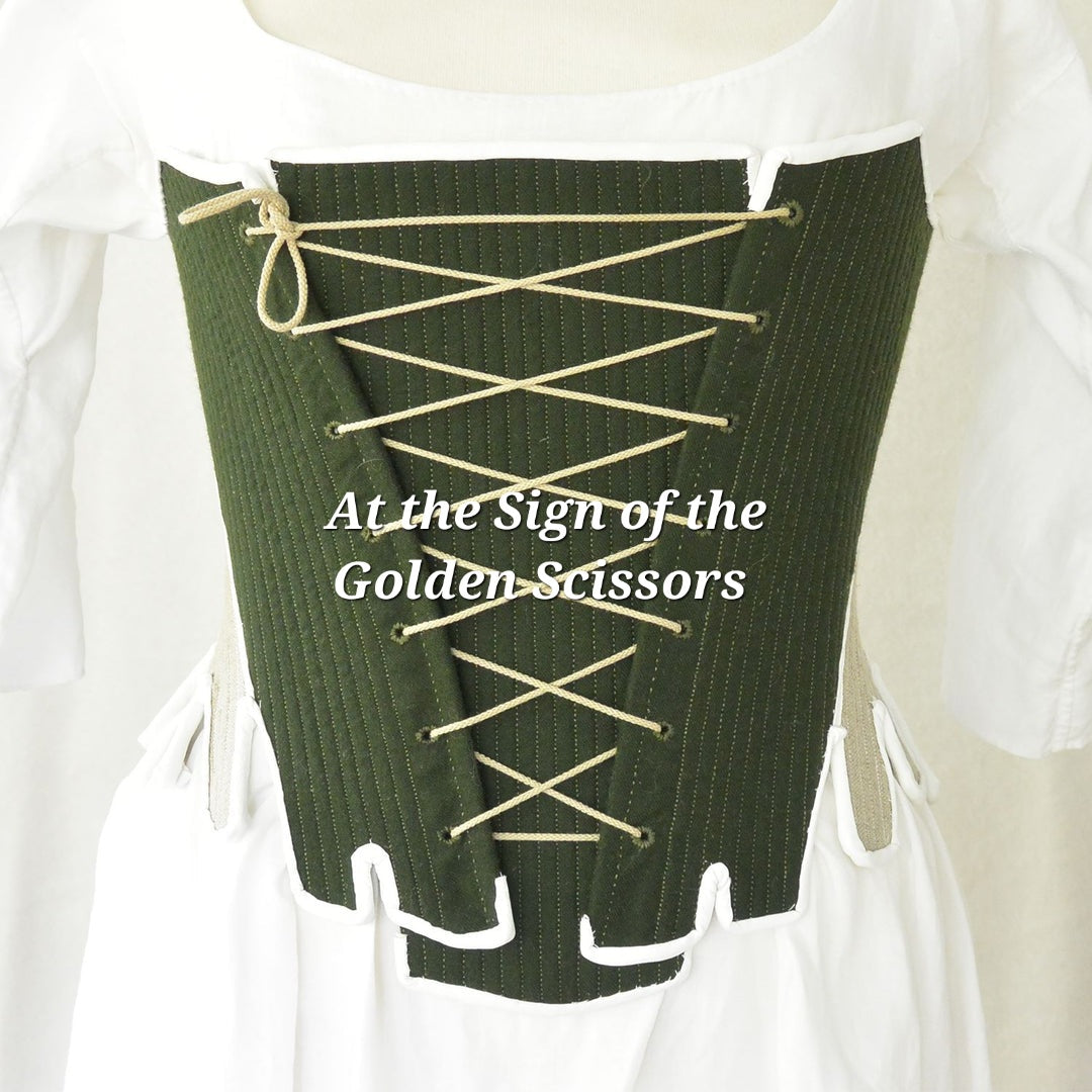 18th Century Front and Back Lacing Stays Pattern – At the Sign of the ...