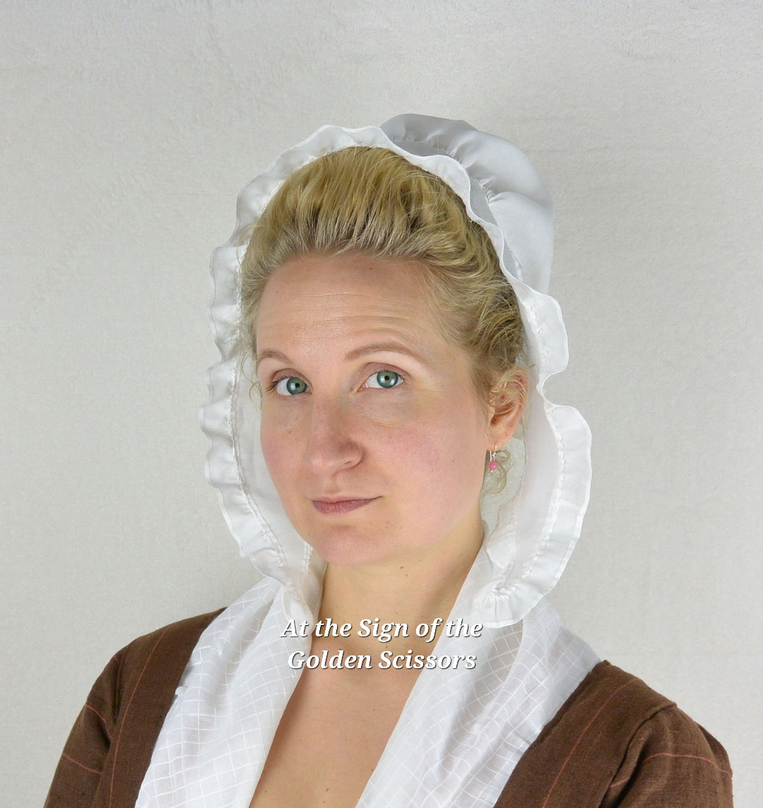 "The Pretty Maid" Cap Pattern – At the Sign of the Golden Scissors